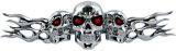 3-Headed Skull Car Decal Canadian Tire