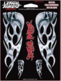 Lethal Threat Chrome Skulls Decals, 6 x 8-in. Canadian Tire