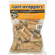 Merangue Plastic Coin Wrappers, Quarter, 10-pk Canadian Tire