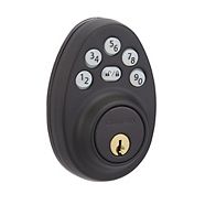 EZSET Electronic Dead Bolt, Satin Nickel Canadian Tire