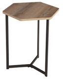 CANVAS Robson 5-Tier Metal Frame Bookcase With Storage, Oak Finish ...