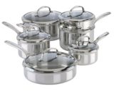 KitchenAid Clad Stainless Steel Cookware Set, 11-pc Canadian Tire