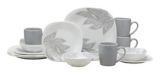 MASTER Chef Square Glass Dinnerware Set, Leaf, 16-pc Canadian Tire