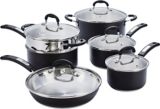 MASTER Chef Stainless Steel Cookset, Matte Black, 11-pc Canadian Tire