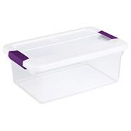Stackable 72L Clear Tote Container Canadian Tire