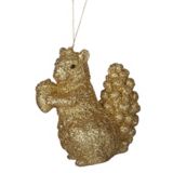 CANVAS Gold Glitter Squirrel Ornament, 100-mm | Canadian Tire