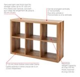 CANVAS Fraser 6-Cube Storage Organizer, Bookcase/Bookshelf, Light Oak ...