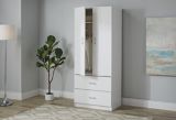 Garde-robe For Living à 2 portes avec tiroirs, blanc | Canadian Tire