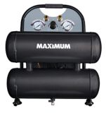MAXIMUM Ultra Quiet 4.6 Gallon Twinstack Air Compressor Canadian Tire