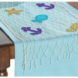 Wishful Mermaid Fish Net Birthday Party Table Runner Decorating Kit, 13 ...