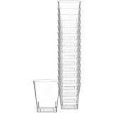 Clear Premium Plastic Square Cups, 14-pk Party City