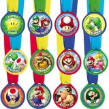 Super Mario Birthday Party Award Medals, Blue/Red/Yellow/Green, 12-pk ...