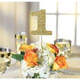 Gold Table Number Centerpiece Sticks, 1-12 Party City