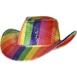 Sequin Rainbow Cowboy Hat Party City
