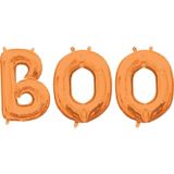 Air-Filled Orange Boo Letter Balloons, 3-pc Party City