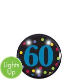 Milestone 60th Birthday Party Light-Up Button Party City