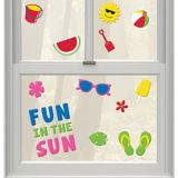 Fun in the Sun Summer Gel Cling Decals, 23-pc Party City