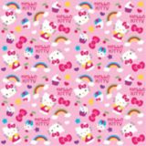 Hello Kitty Rainbow Gift Wrap, 8-ft Party City