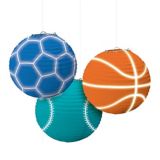 Birthday Baller Paper Lantern Birthday Party Decorations, 3-pc Party City