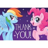 My Little Pony Birthday Party Thank You Notes, Purple, 8-pk Party City