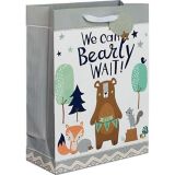 Large Glossy 3D Can Bearly Wait Gift Bag Party City
