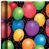 Jumbo Gift Wrap, Balloon Print Party City