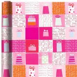 Jumbo Pink Present Birthday Gift Wrap Party City