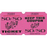 Pink 50/50 Ticket Roll, 1000-pk Party City