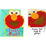 Premium Glitter Elmo Invitations, 8-pk Party City