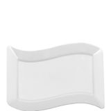 Wavy Premium Plastic Rectangle Dessert Plates, 10-pk Party City
