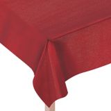Metallic Red Fabric Tablecloth, 60 x 104-in Party City