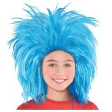 Dr. Seuss Thing 1 Thing 2 Wig, Blue, One Size Party City