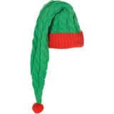 Long Cable-Knit Elf Hat Party City