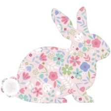 Pink Floral Bunny Cut-out Party City