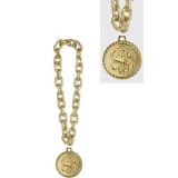 Gold Dollar Sign Chain Party City