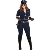 Adult Stop Traffic Sexy Cop Costume, Plus Size Party City
