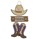 Yeehaw Western Howdy Stacked Sign Party City