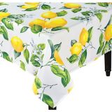 Lemon Fabric Tablecloth Party City
