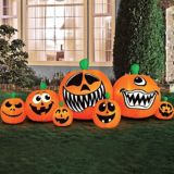 Light-Up Inflatable Pumpkin Patch, 8-ft Party City