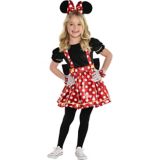 Costume d'Halloween Disney Minnie Mouse à pois rouges, enfants Party City