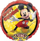 Singing Mickey Mouse Foil Birthday Balloon, Helium Inflation Included ...