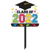 2022 Grad Yard Sign, Multicolour Party City